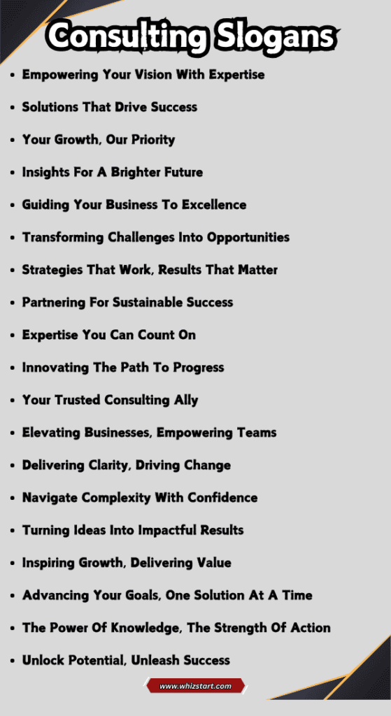 40 Proven Consulting Slogans for Impactful Marketing Campaigns - Whiz Start