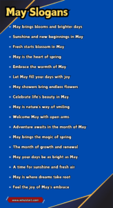 170+ Powerful May Slogans for Your Spring Campaigns - Whiz Start