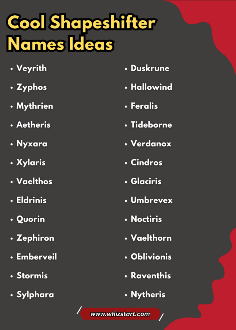 100+ Powerful Shapeshifter Names for Every Fantasy Lover - Whiz Start
