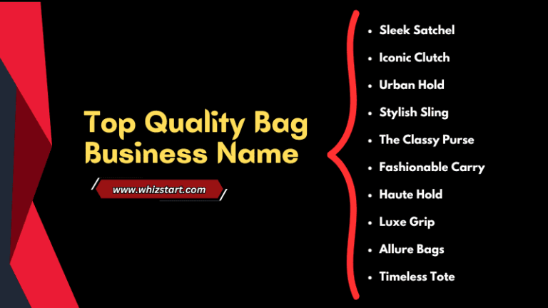 Best Bag Shop Names: 100+ Creative Names for Bag Business