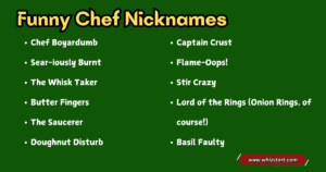 Funny Chef Nicknames: 150+ Creative Chef Names Ideas