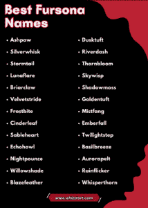 Fursona Names: 200+ Unique Ideas for Your Furry Character - Whiz Start