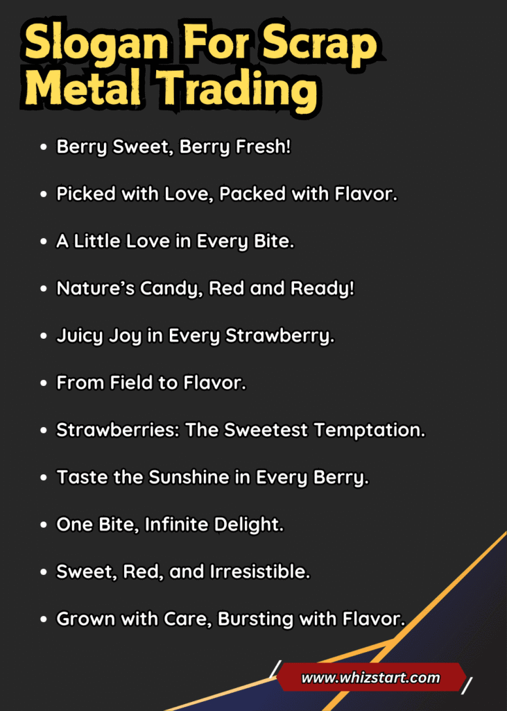 Scrap Metal Slogans: 210+ Taglines to Turn Junk into Gold - Whiz Start