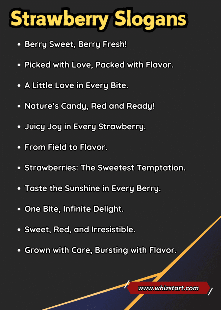 Strawberry Slogans: 90+ Fresh Strawberry Quotes You'll Love