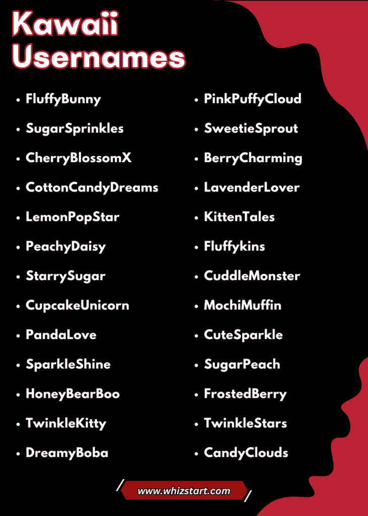 200+ Kawaii Usernames for 2025: Cute, Cool & Aesthetic Ideas - Whiz Start