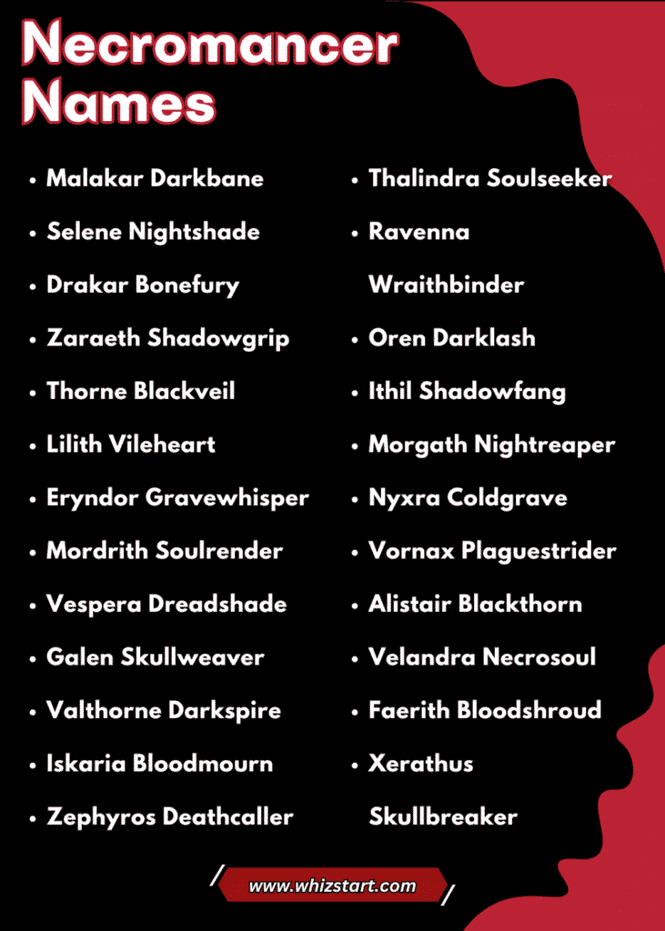 100+ Necromancer Names 2025: Dark Ideas - Whiz Start